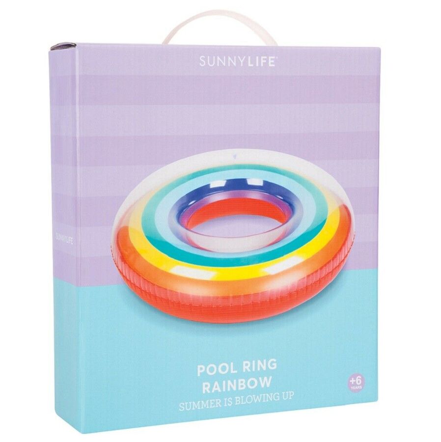 Rainbow Inflatable Pool Ring